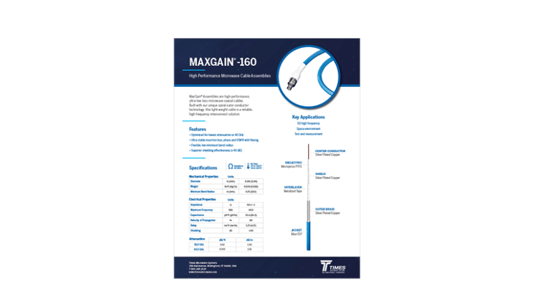 MG-160 | Times Microwave Systems