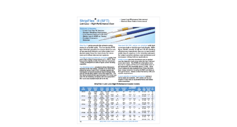 SFT-205 | Times Microwave Systems
